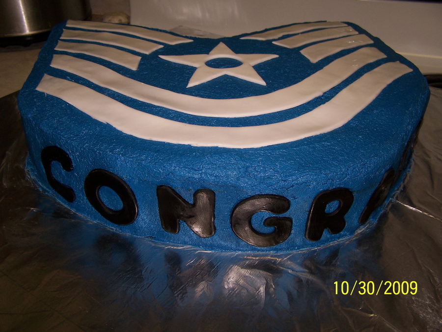 Tech. Staff Sgt. Promotion Cake - CakeCentral.com
