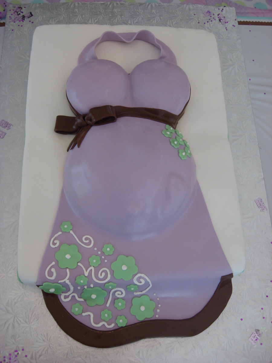 Preggo Belly Cake - CakeCentral.com