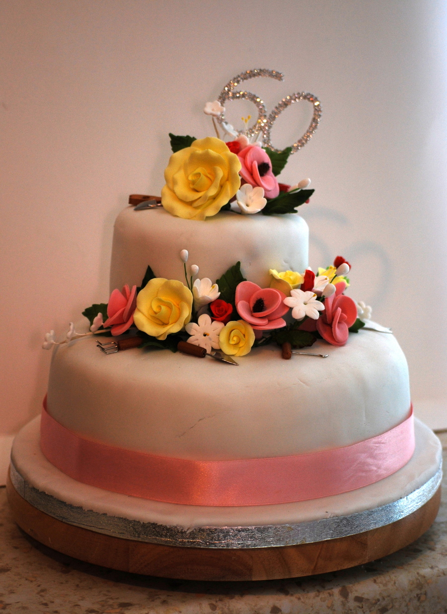 60Th Birthday Cake - CakeCentral.com