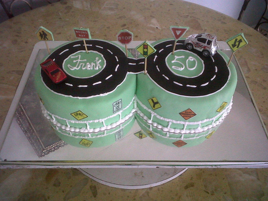 Road Signs Cake - CakeCentral.com
