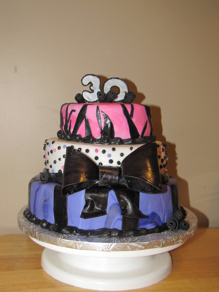 30Th Birthday Cake - CakeCentral.com