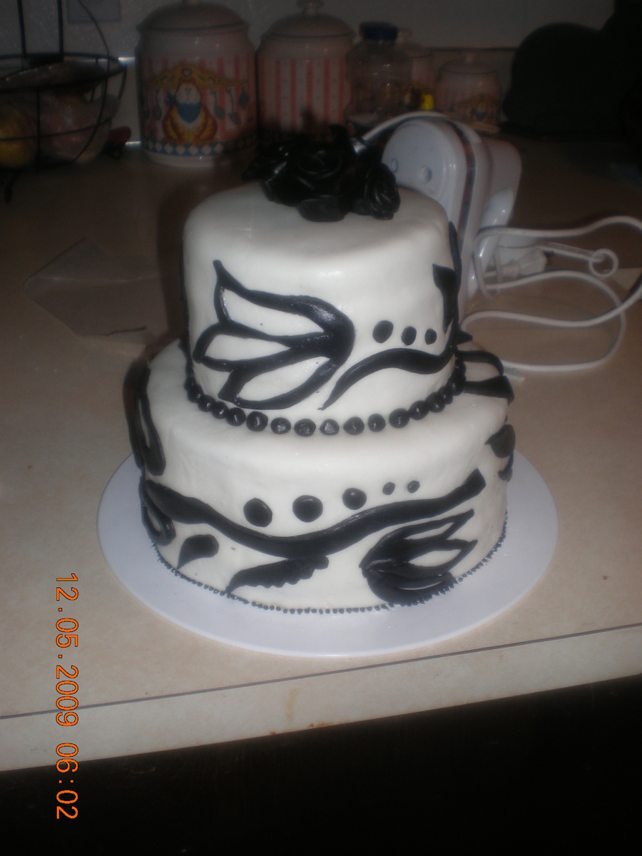 Floral Pattern Cake - CakeCentral.com