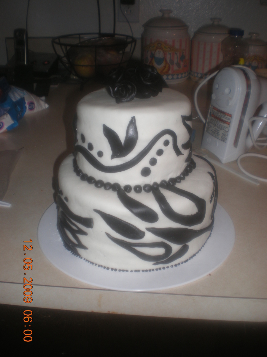 Floral Pattern Cake - CakeCentral.com