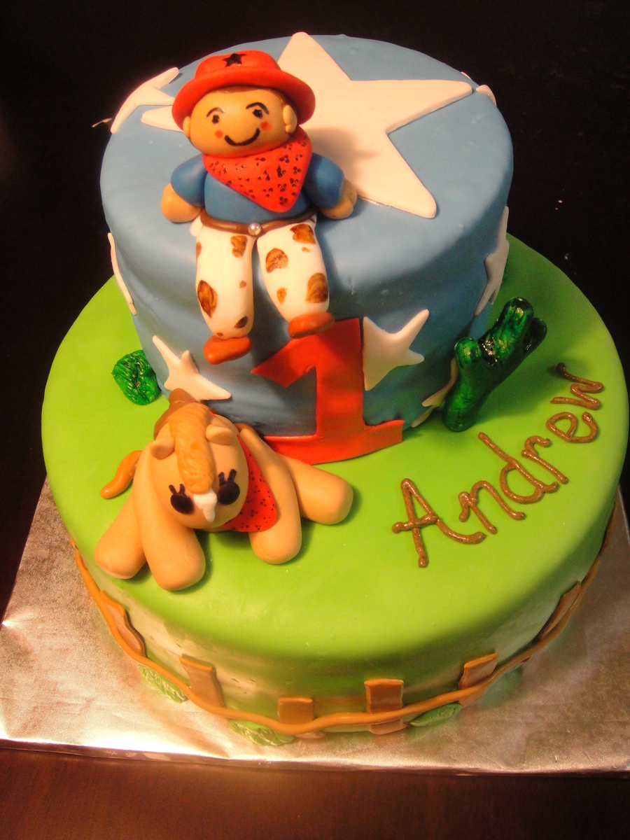 Cowboy 1St Birthday Cake - CakeCentral.com