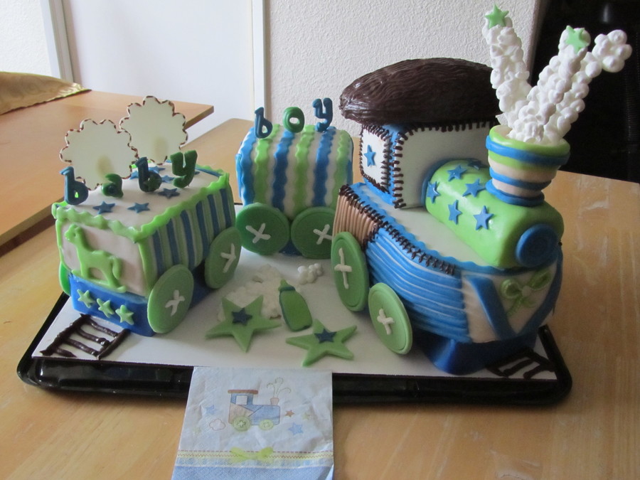 Baby Boy Train - CakeCentral.com
