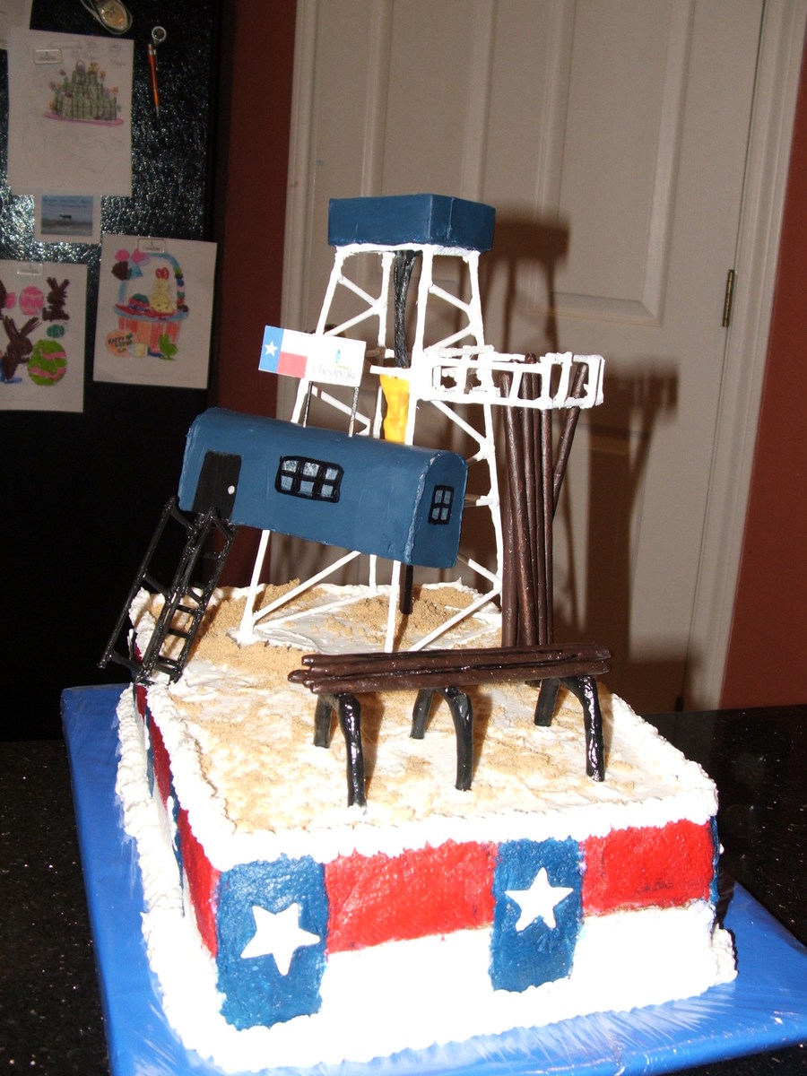 Drilling Rig Cake - CakeCentral.com