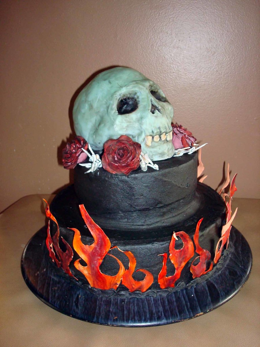 Skull Cake - CakeCentral.com