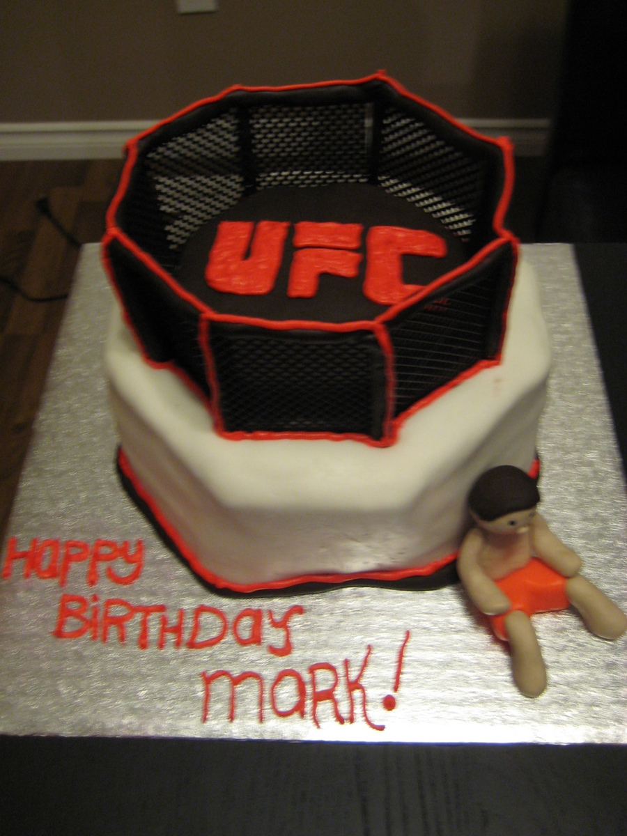 Ufc Themed Birthday Cake - CakeCentral.com
