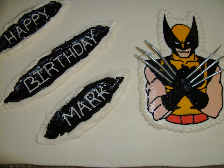 Wolverine Birthday Cake - CakeCentral.com
