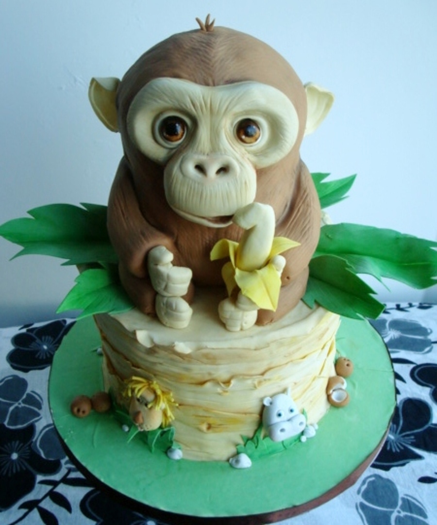 Monkey Jungle Cake! - CakeCentral.com