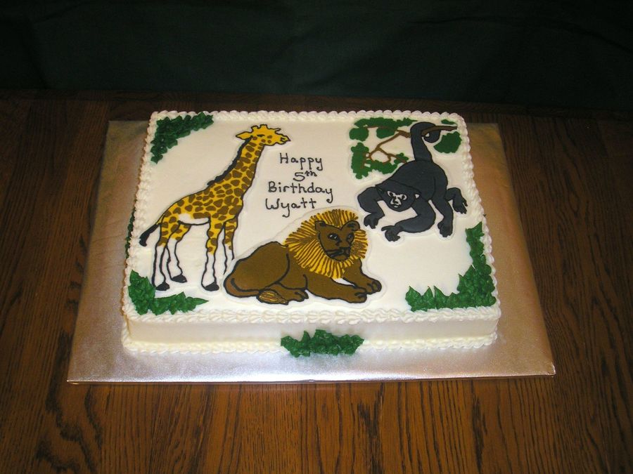 Zoo Animal Cake - CakeCentral.com