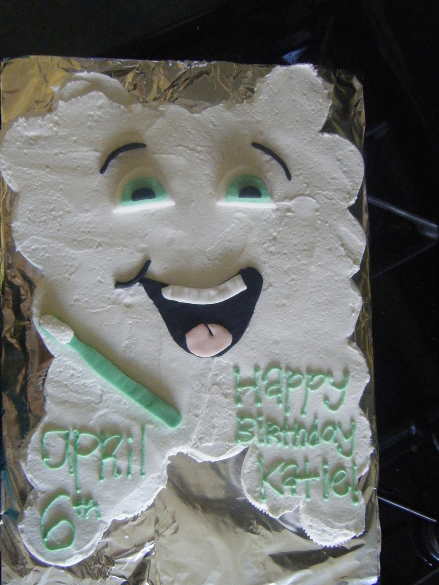 Tooth Cupcake Cake - CakeCentral.com