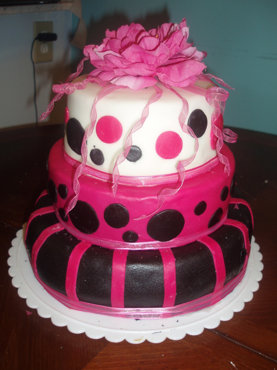 Pink Polka Dot - CakeCentral.com