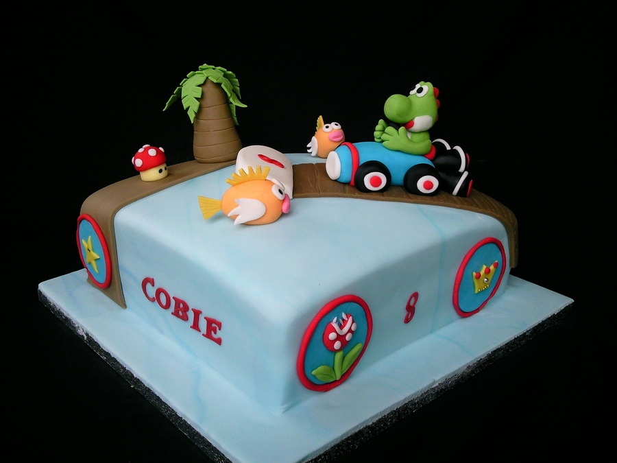 Super Mario Yoshi Cake - CakeCentral.com