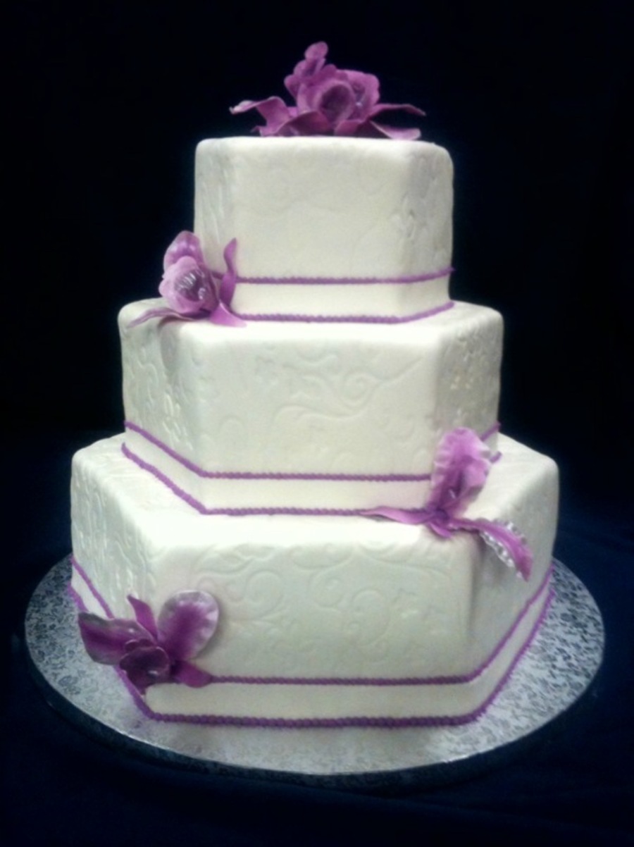 Hexagon Wedding Cake - CakeCentral.com