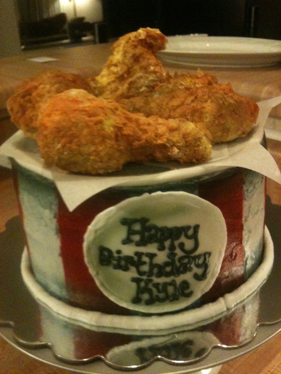 Bucket Of Friend Chicken - CakeCentral.com