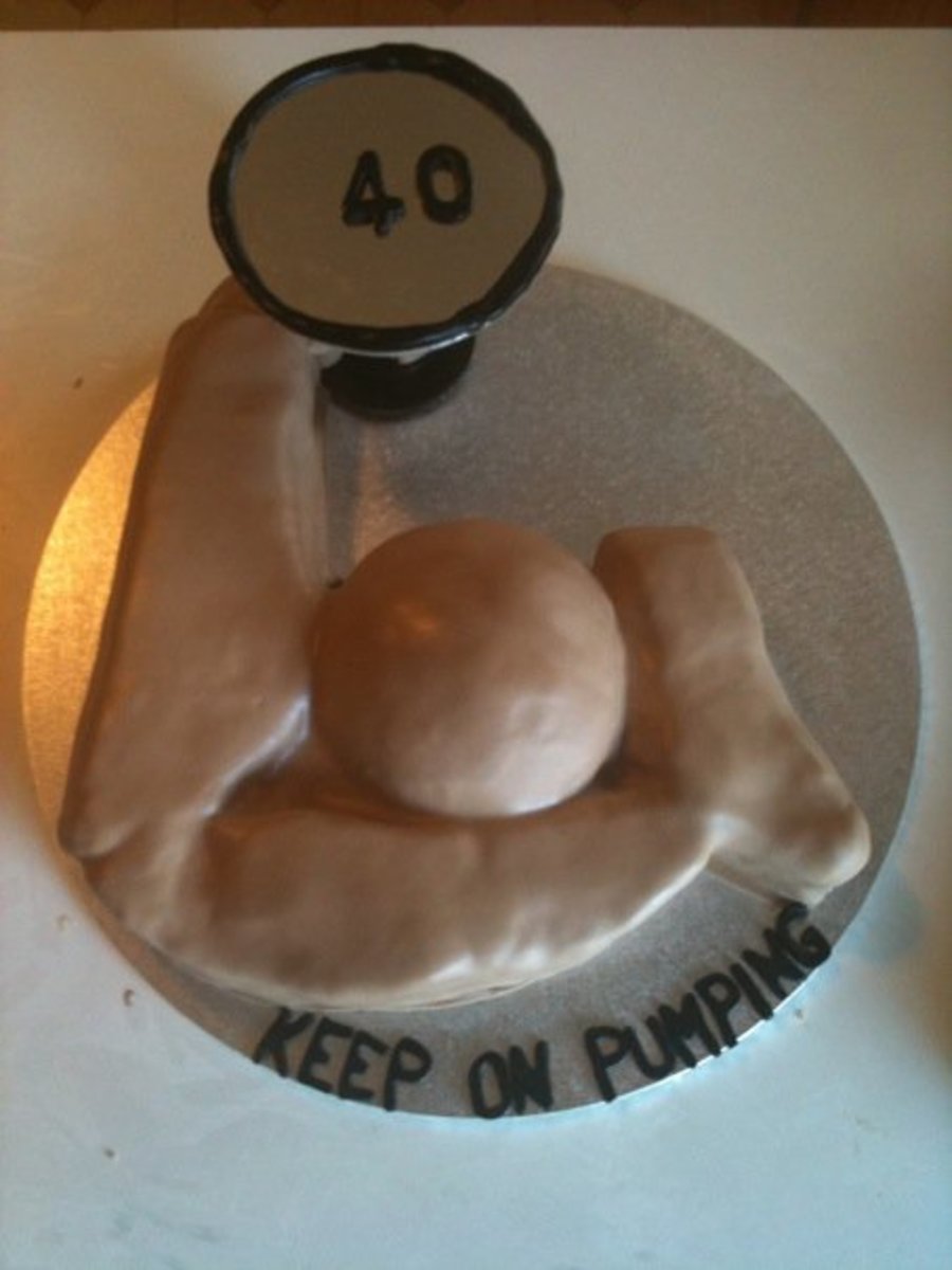 Bicep Cake - CakeCentral.com