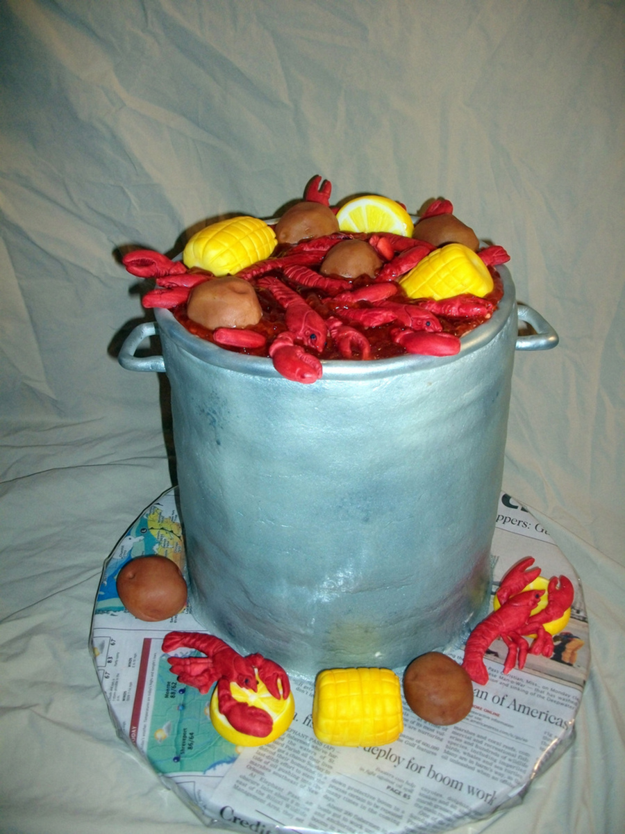 Crawfish Boil Cake - CakeCentral.com