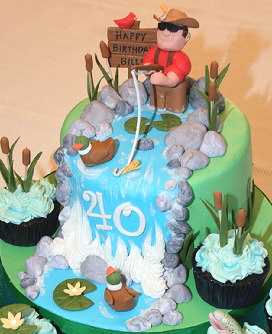 Fly Fishing Cake - CakeCentral.com
