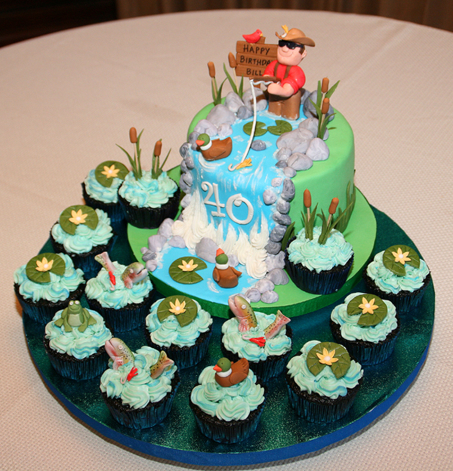 Fly Fishing Cake - CakeCentral.com