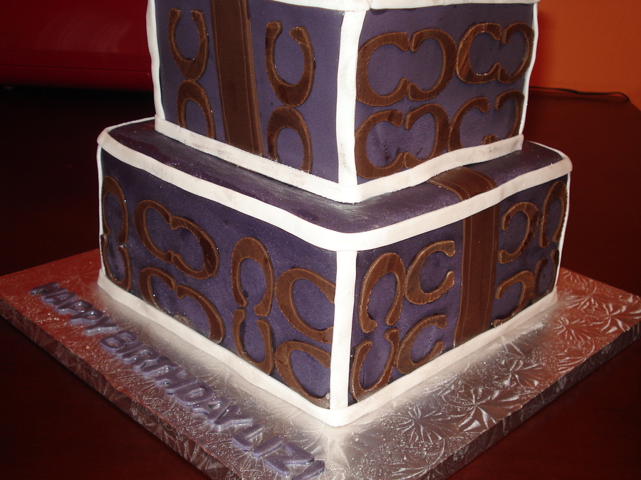 Coach Theme Birthday Cake - CakeCentral.com