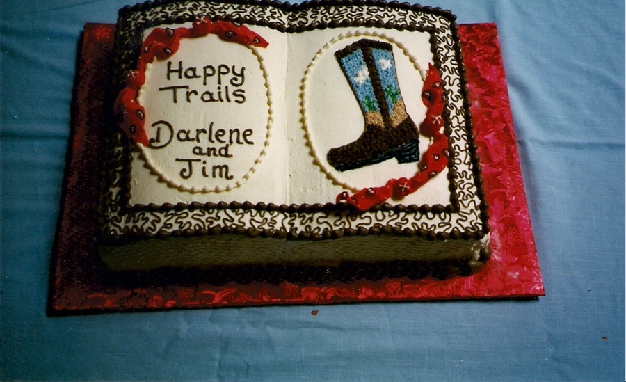 Happy Trails Retirement Cake - CakeCentral.com