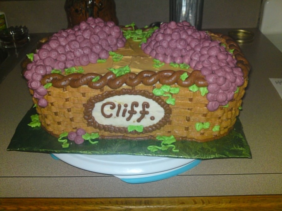 Cliff's Birthday Basket Cake - CakeCentral.com