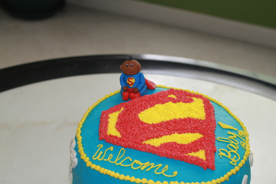 Superman Baby Shower - CakeCentral.com