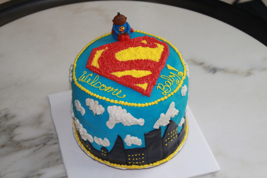 Superman Baby Shower - CakeCentral.com