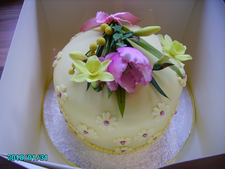 Spring Flowers - CakeCentral.com