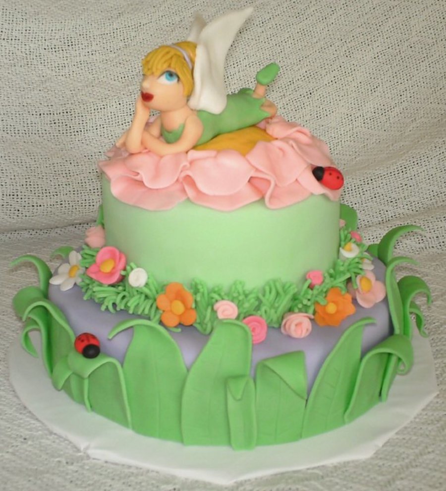 Tinkerbell Cake - CakeCentral.com