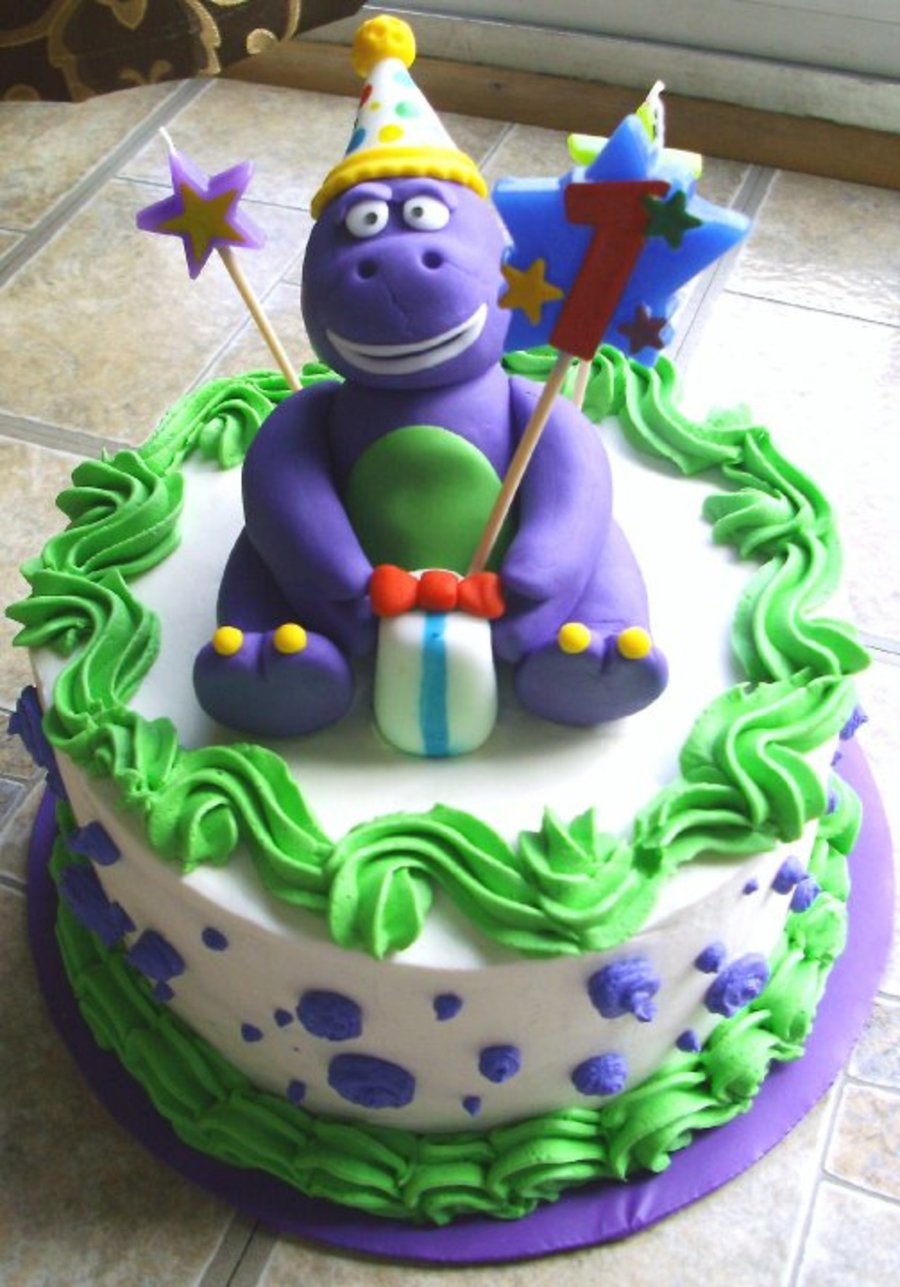 Barney 1St Birthday - CakeCentral.com