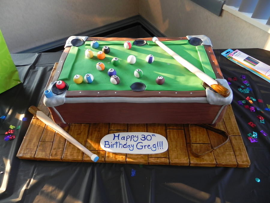 Pool Table - CakeCentral.com