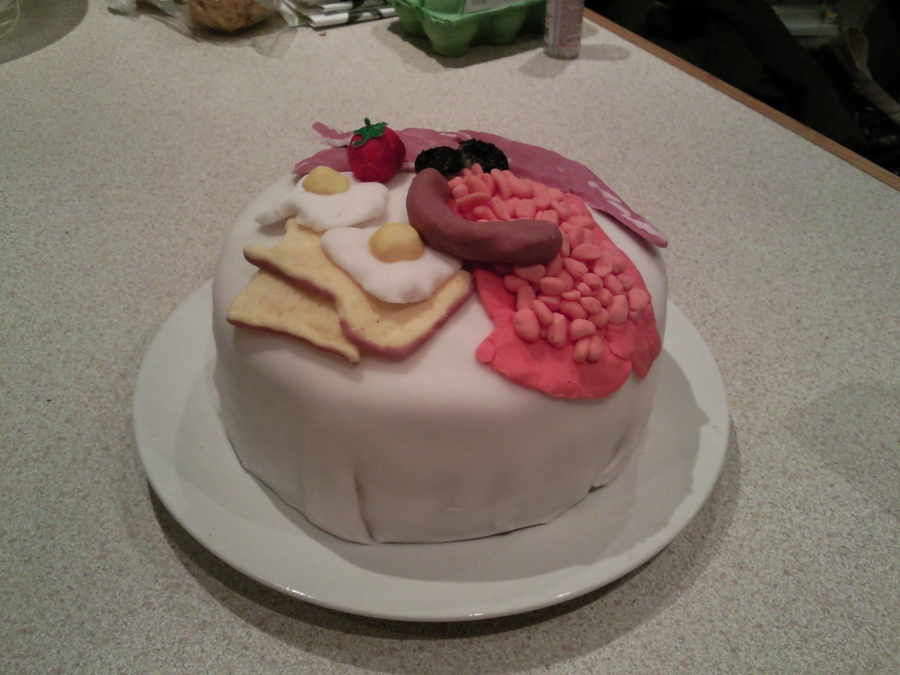 Full English Breakfast Cake - CakeCentral.com