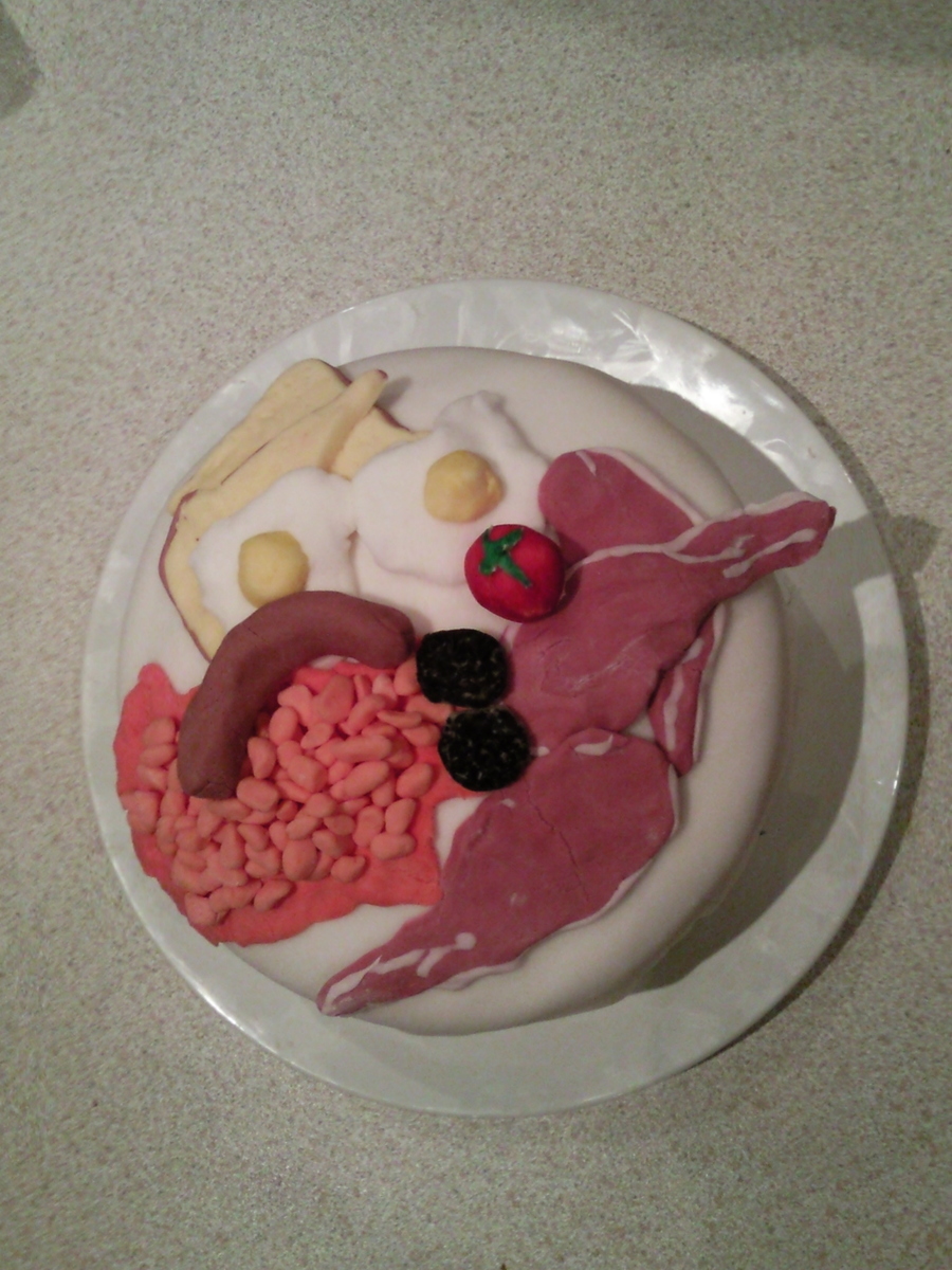 Full English Breakfast Cake - CakeCentral.com