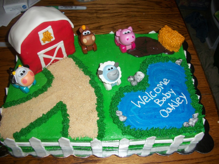Barnyard Baby Shower - CakeCentral.com