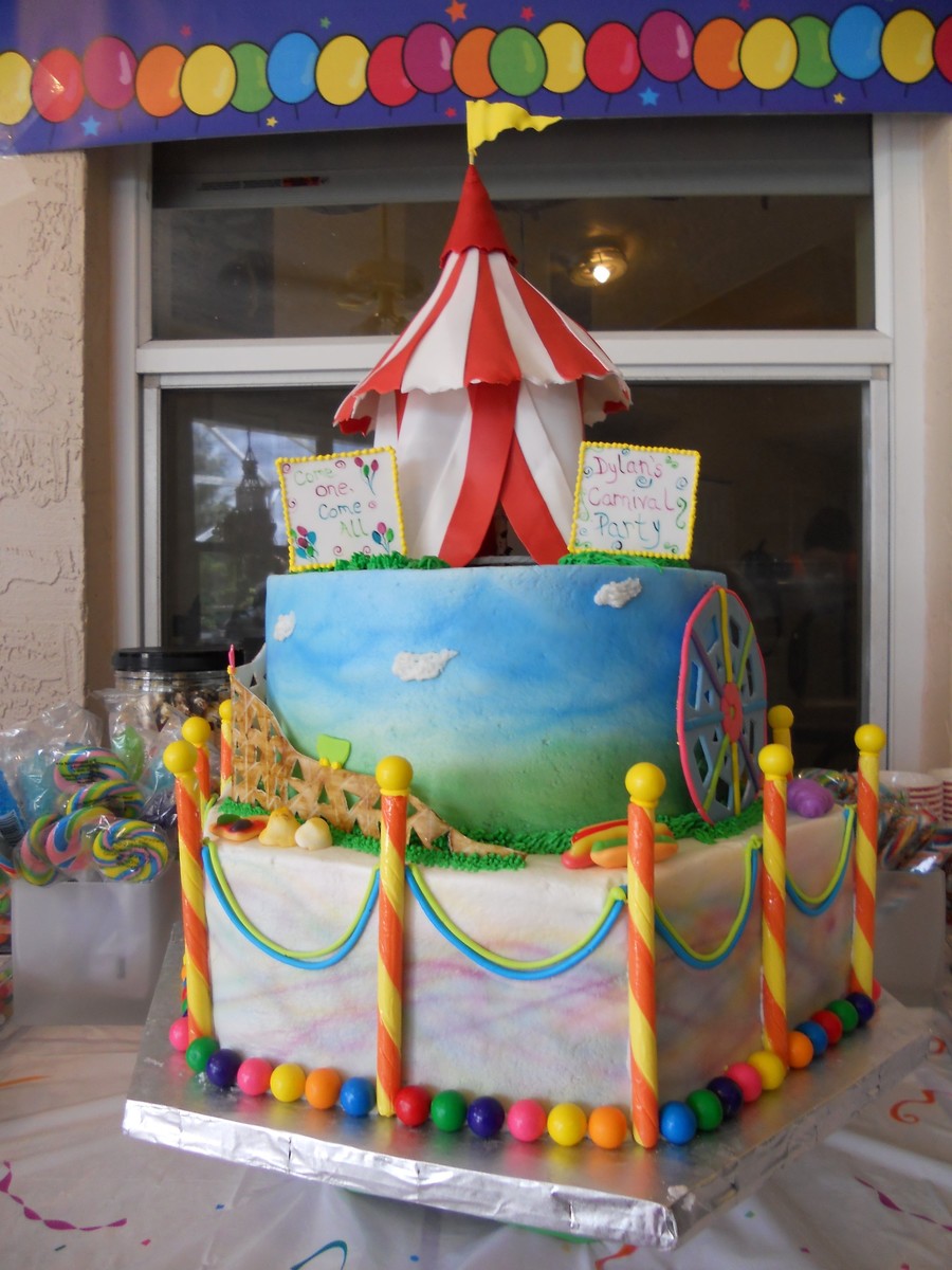 Carnival Cake - CakeCentral.com
