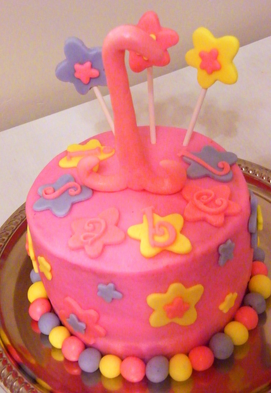 Pink Smash Cake - CakeCentral.com