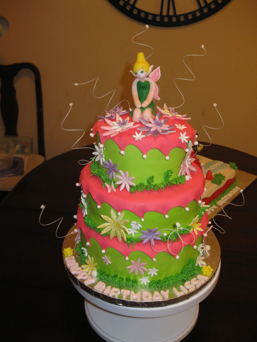 Tinkerbell Cake - CakeCentral.com