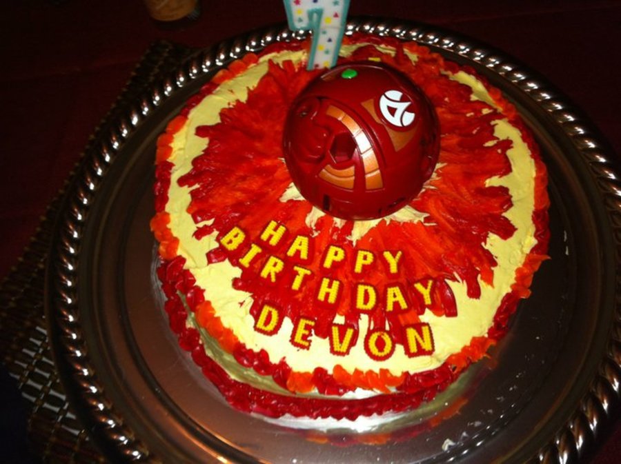Bakugan Bday Cake - CakeCentral.com