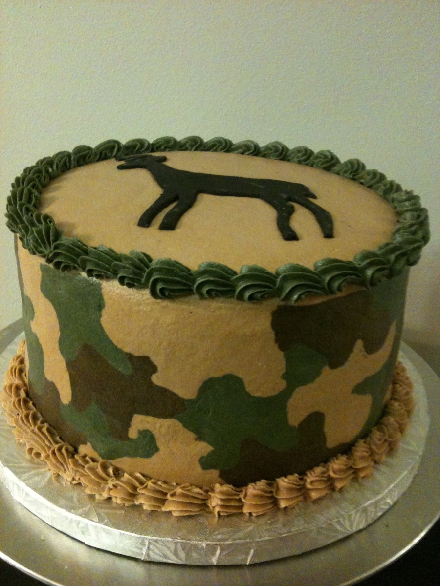 Camo Birthday Cake - CakeCentral.com