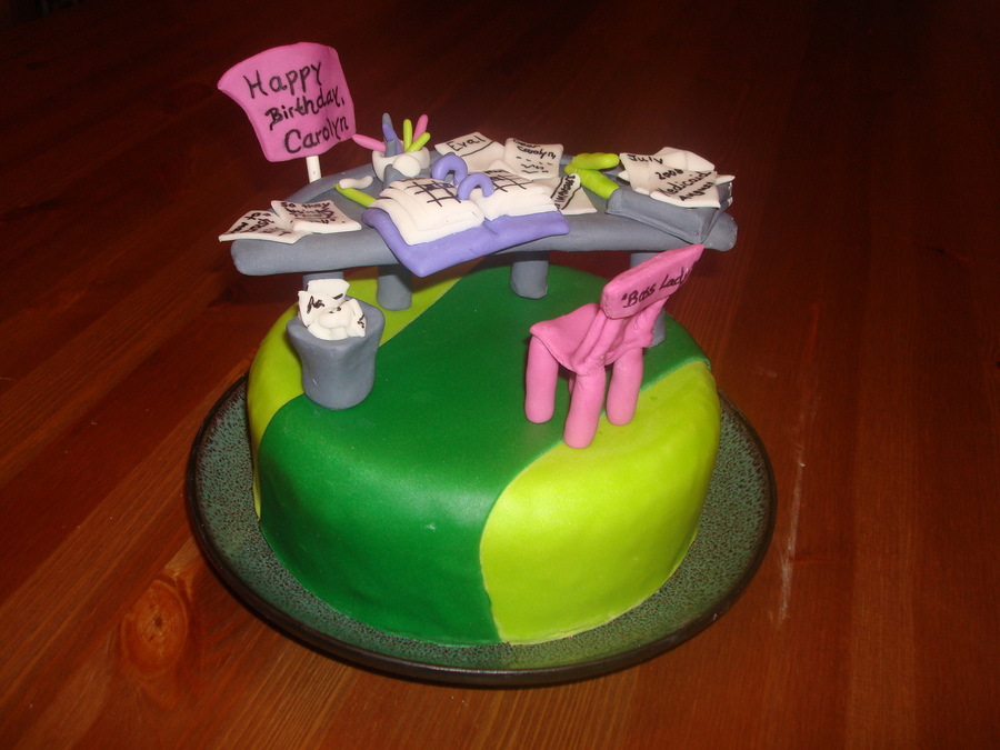 Messy Desk - CakeCentral.com