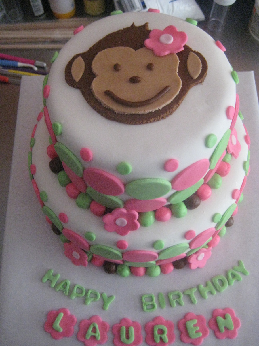 Lauren's Mod Monkey Cake - CakeCentral.com