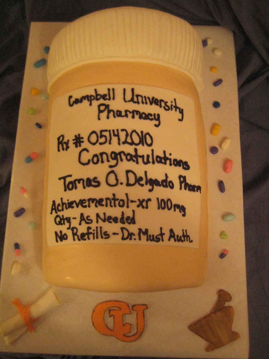 Rx Pill Bottle - CakeCentral.com