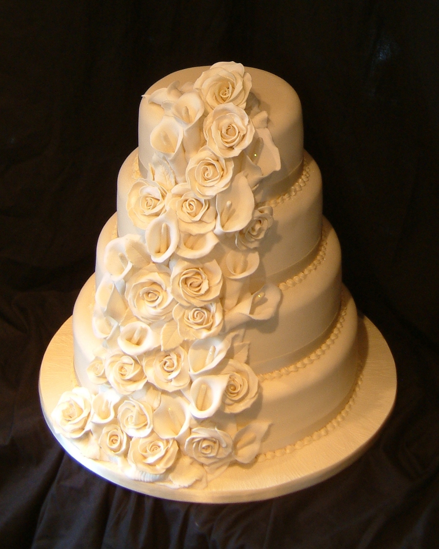 Flower Cascade - CakeCentral.com