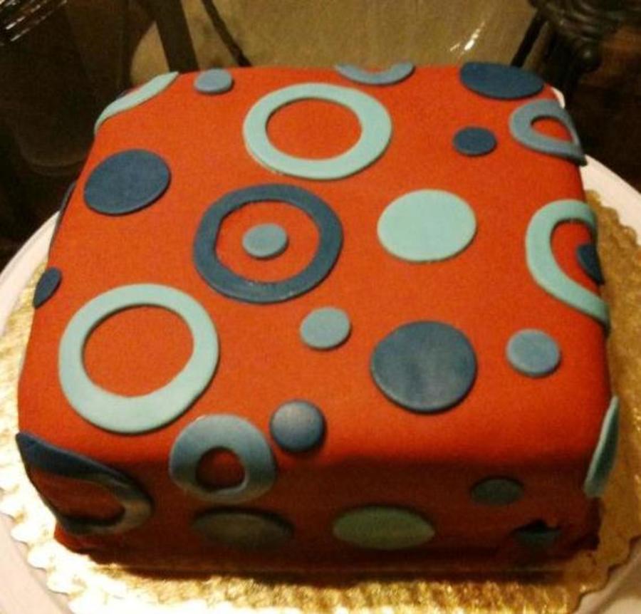 Fondant Circles Cake. - CakeCentral.com