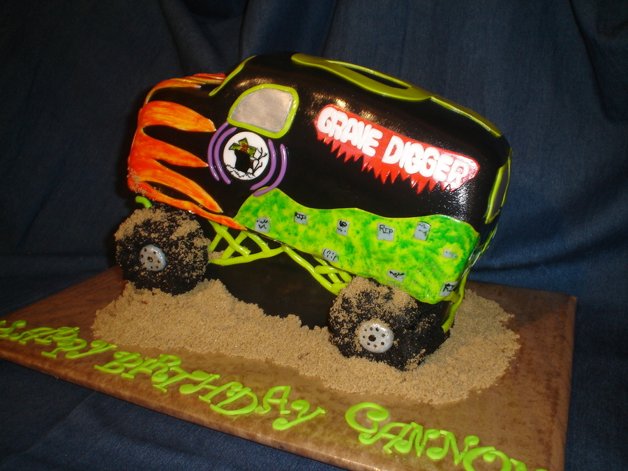 Grave Digger Cake - CakeCentral.com