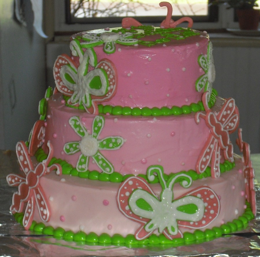 Mini Tier Birthday Cake - CakeCentral.com