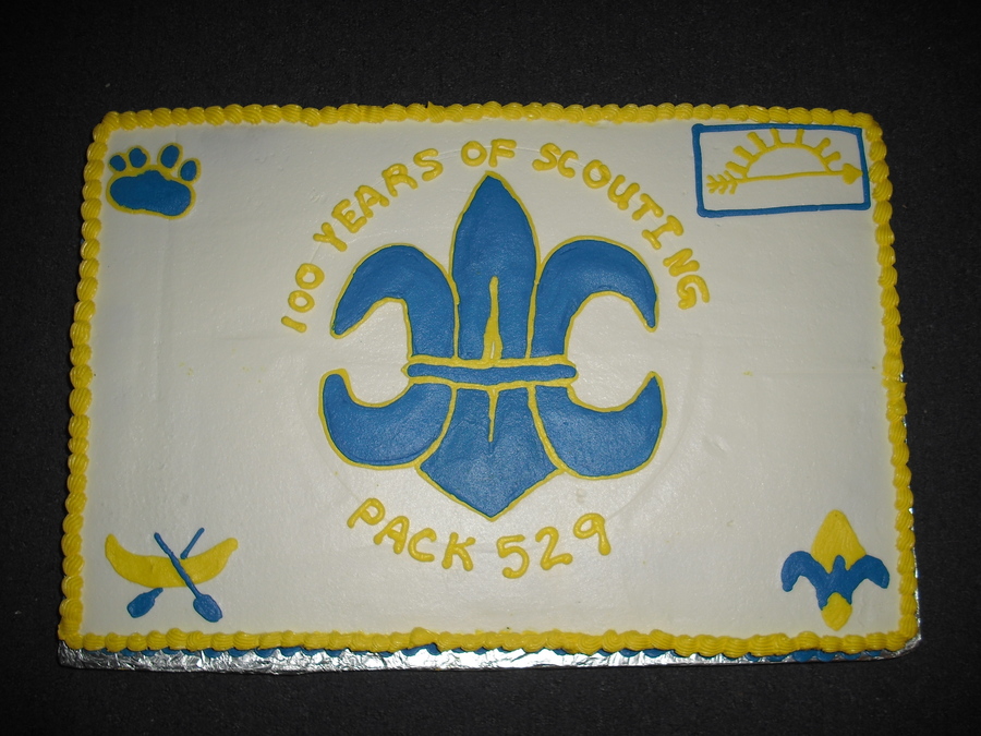 Cub Scouts Blue And Gold Banquet Cake - CakeCentral.com