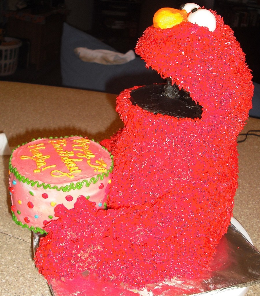 Elmo 3D Cake - CakeCentral.com